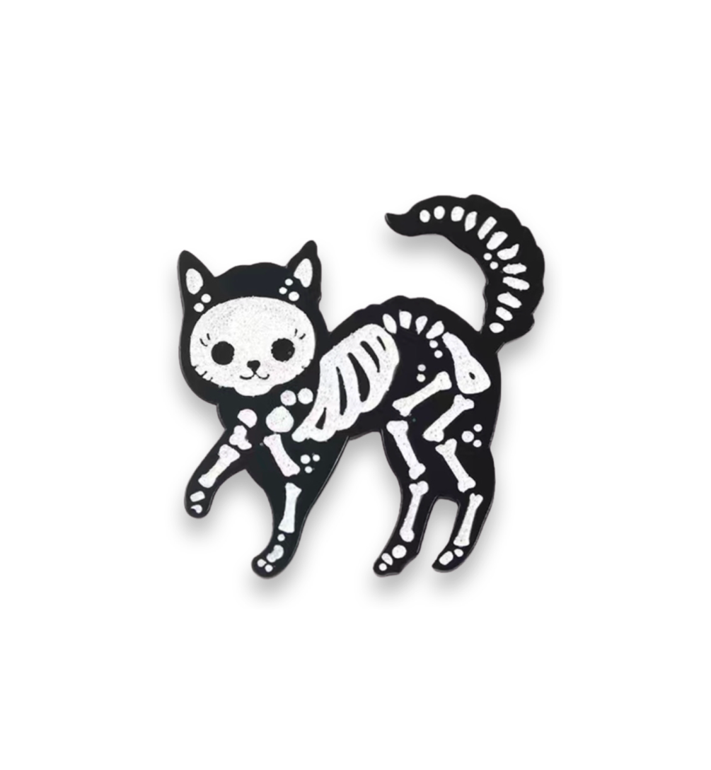 Pin - Cute Cat Skeleton - Choking Hazard - Not Suitable for Children ...